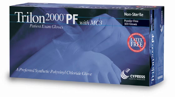 Trilon 2000 PF Patient Exam Gloves | Medco Sports Medicine