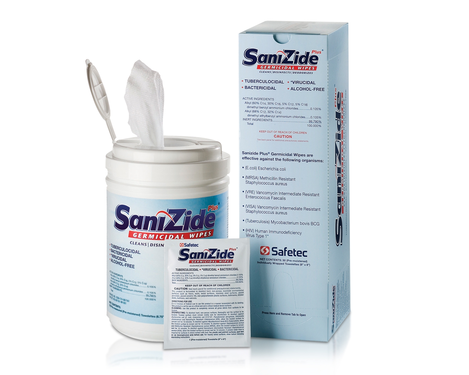 SaniZide Plus Germicidal Wipes | Medco Sports Medicine